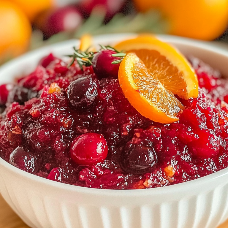 Zesty Orange Zest Cranberry Relish